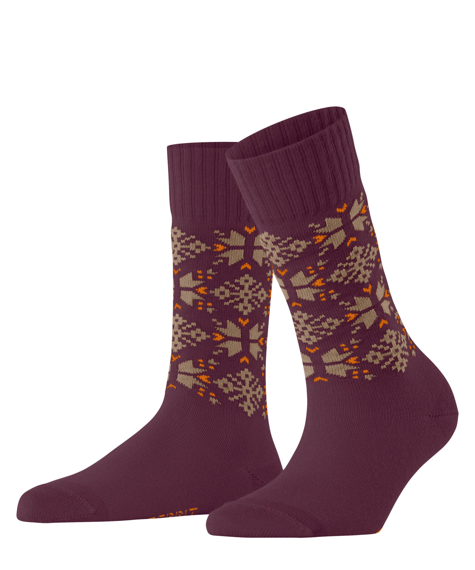 Falke Socken "Winter Star" in schwarz
