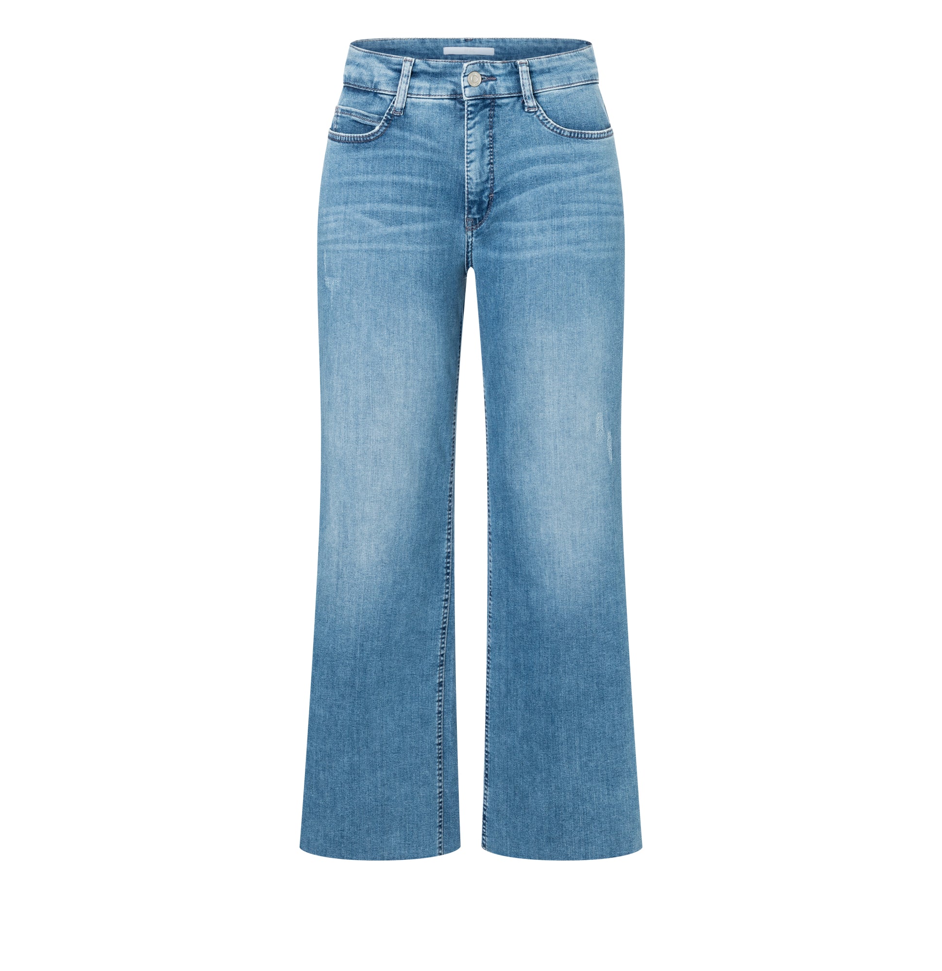 MAC Wide-Leg Jeans in hellblau