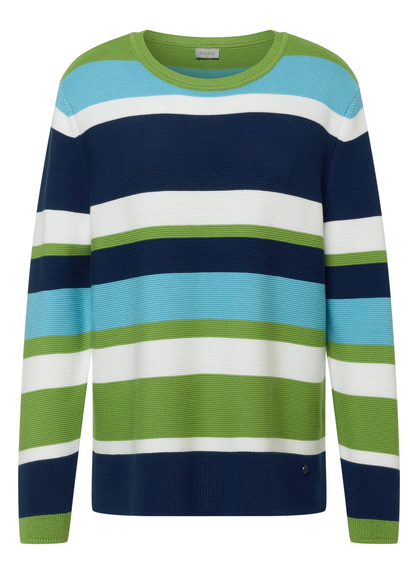 Rabe Pullover mit Streifen in blau